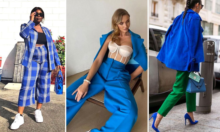 Está tudo azul, essa é a moda