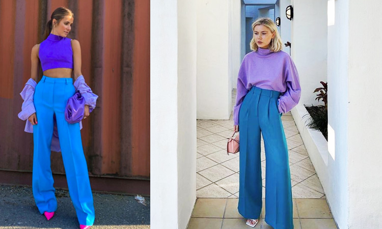 Está tudo azul, essa é a moda