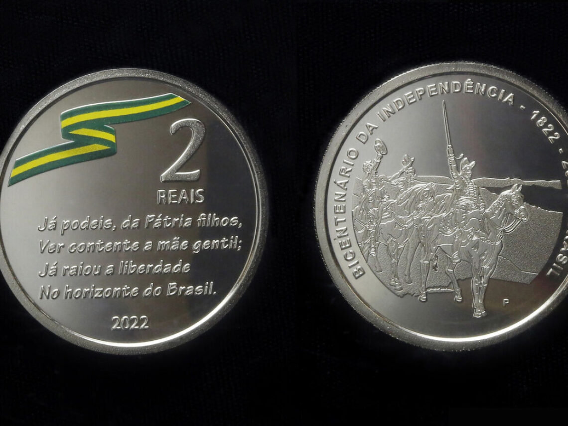 Banco Central lança moedas coloridas para dia da Independência