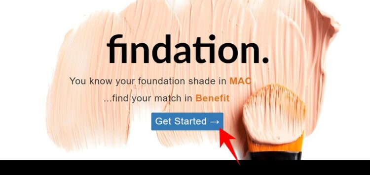 Descubra a cor da sua base com o site Findation