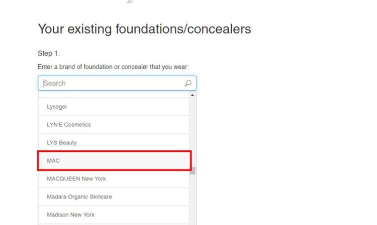 Descubra a cor da sua base com o site Findation