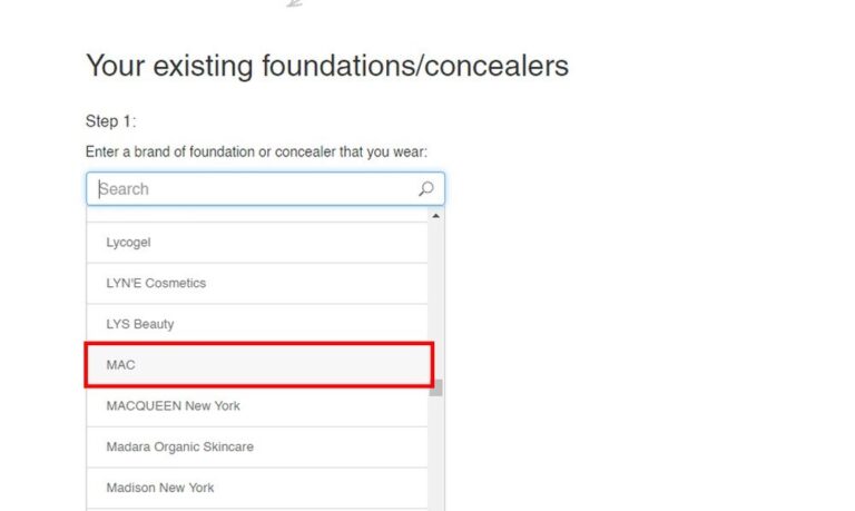 Descubra a cor da sua base com o site Findation