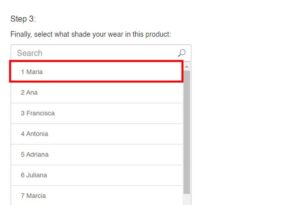 Descubra a cor da sua base com o site Findation