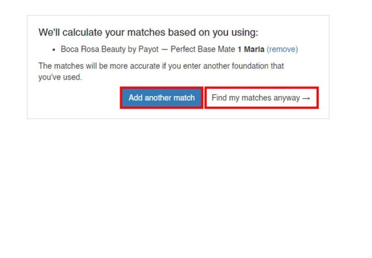 Descubra a cor da sua base com o site Findation