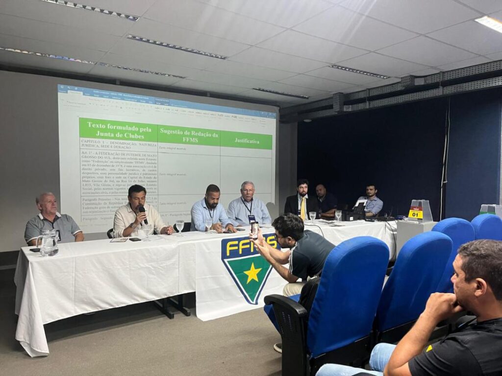 Novo estatuto da FFMS é aprovado por filiados e valerá em 2027